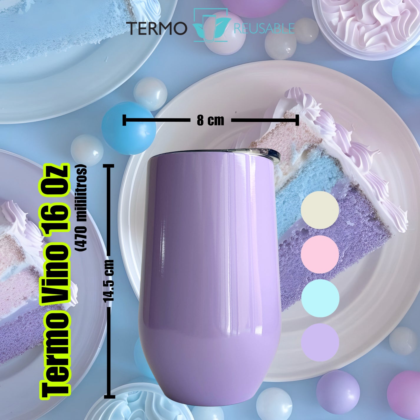 Termo Vino 16 oz - Personalizar